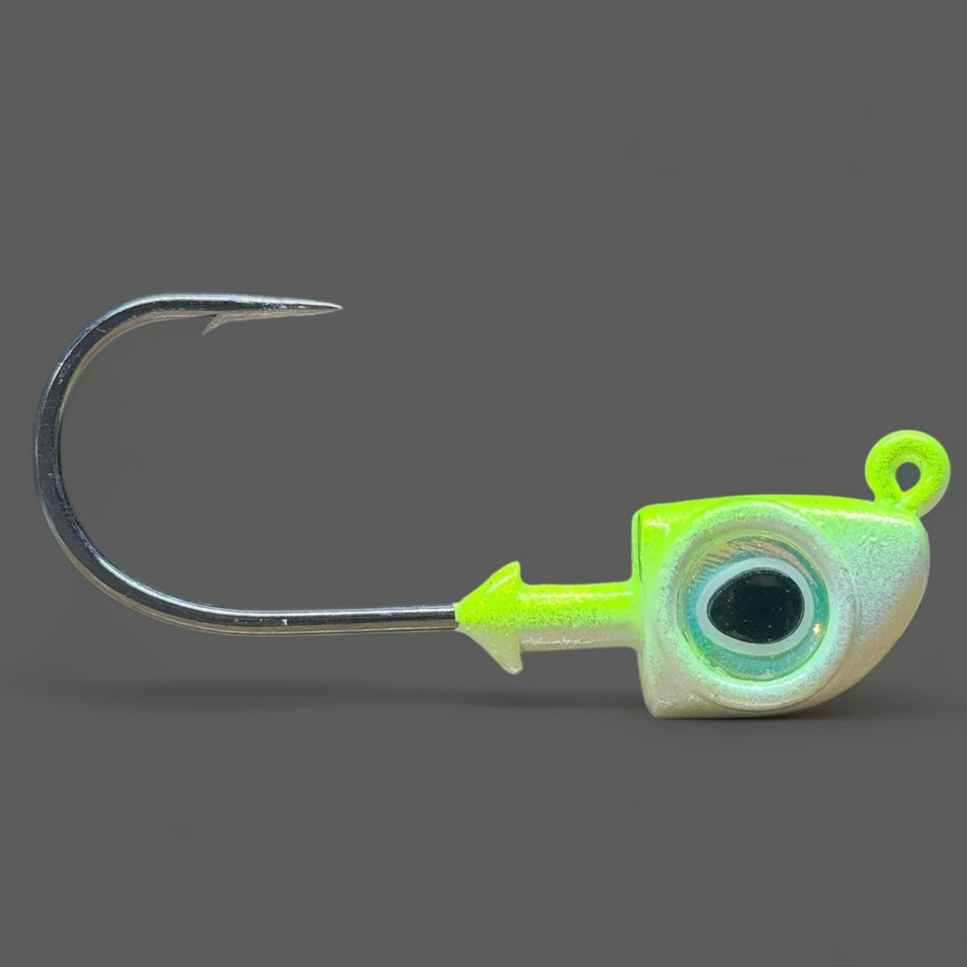 Chartreuse Pearl Jigs – Invincible Jigs